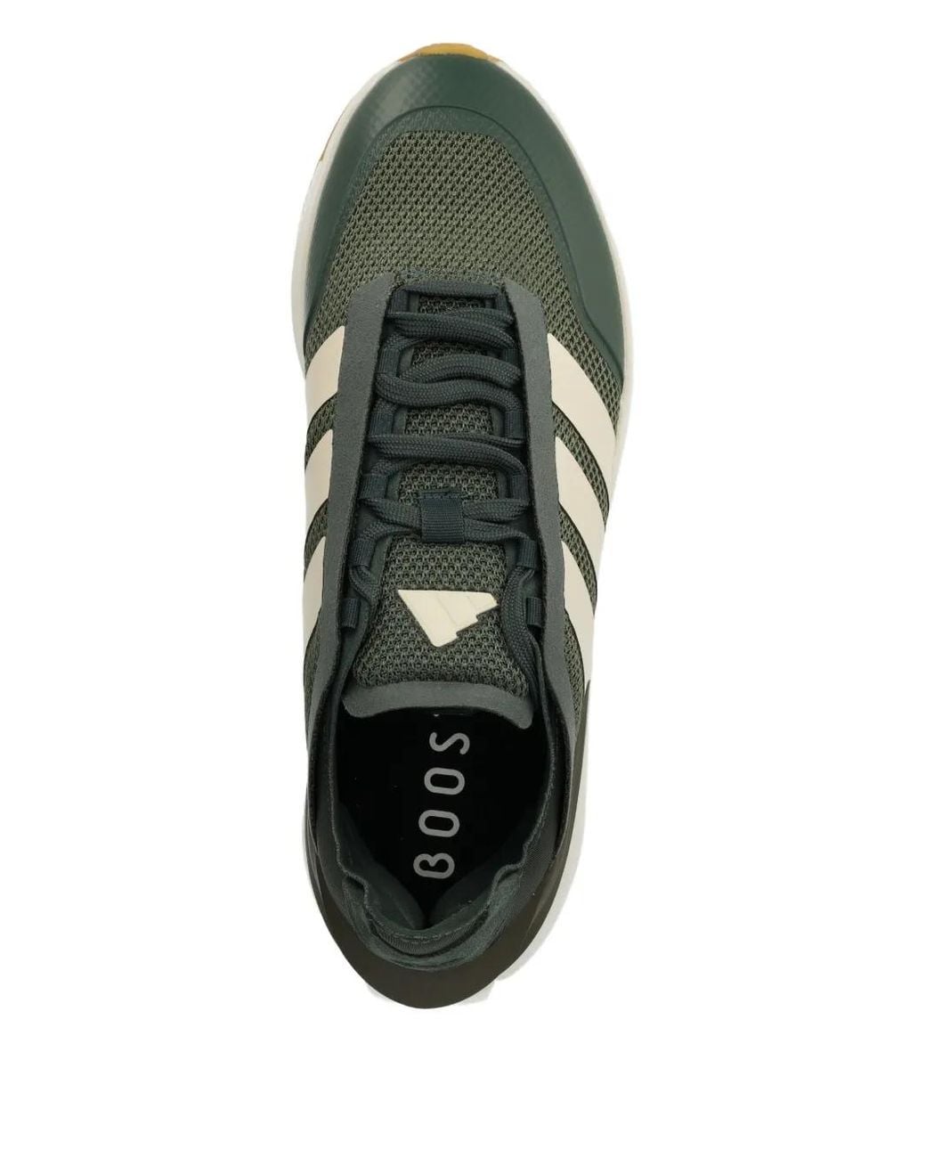 adidas Arvyn Three-Stripe Mesh Sneakers in Green | Lyst
