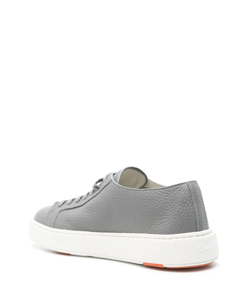 Santoni Leather Sneakers in White for Men | Lyst