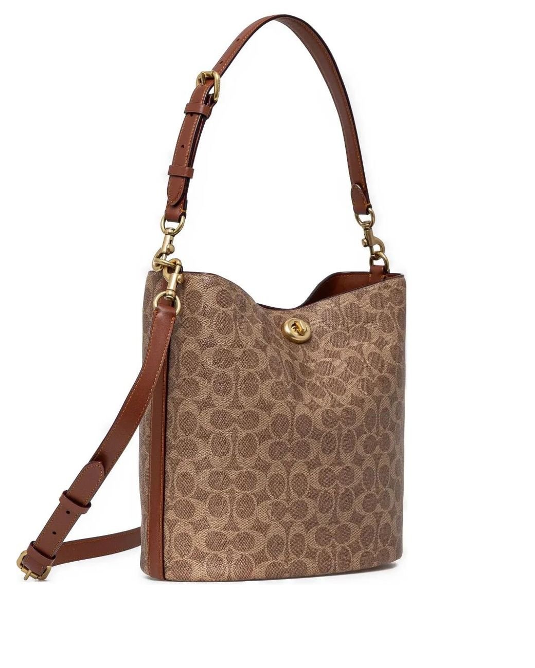 COACH Willow Bucket Bag in Brown | Lyst