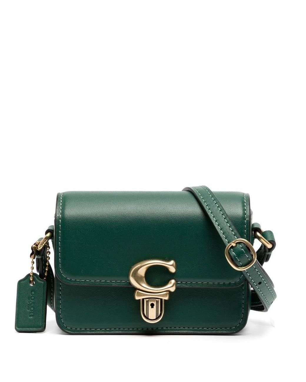 COACH Studio 12 Leather Shoulder Bag in Green | Lyst