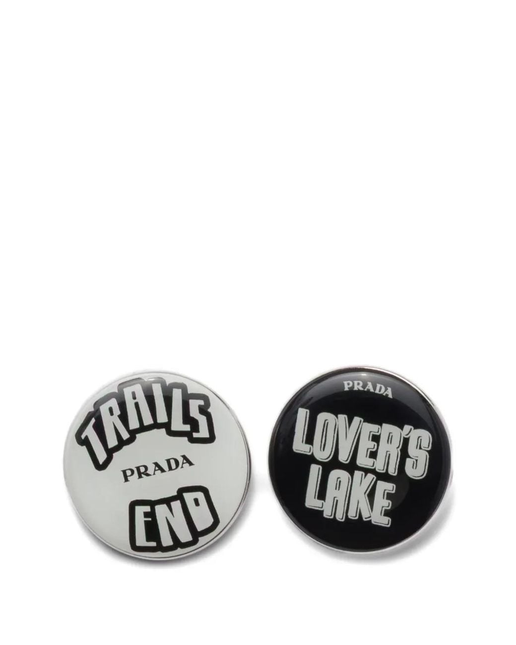Prada Metal Pins in White for Men | Lyst UK