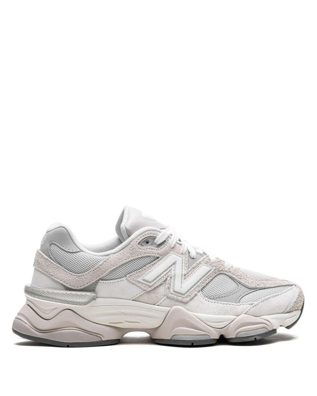 New Balance Chunky Leather Mesh Sneakers in White for Men | Lyst
