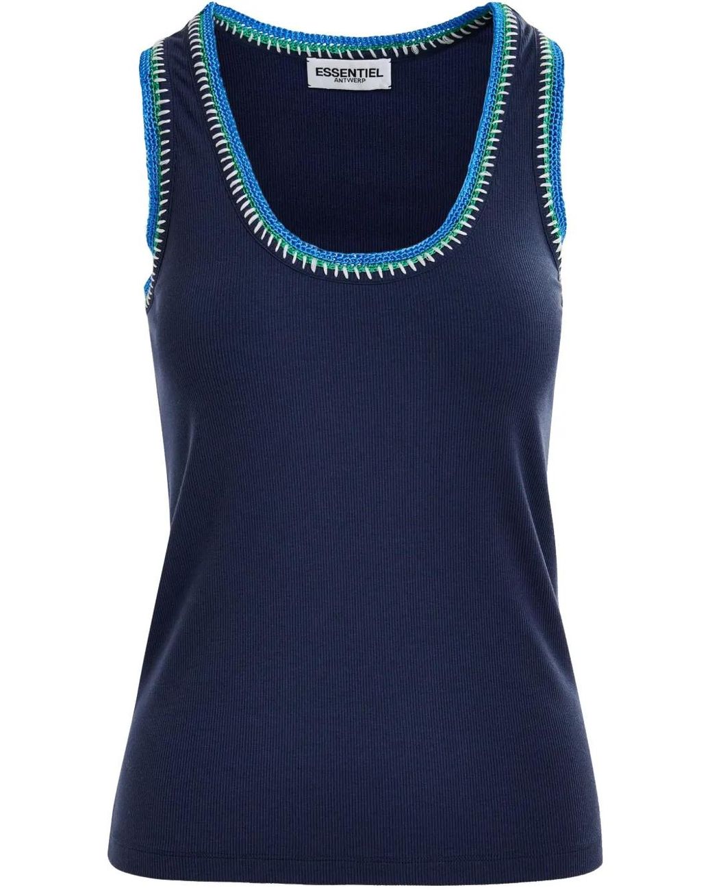 Essentiel Antwerp Harcel Tank Top in Blue | Lyst
