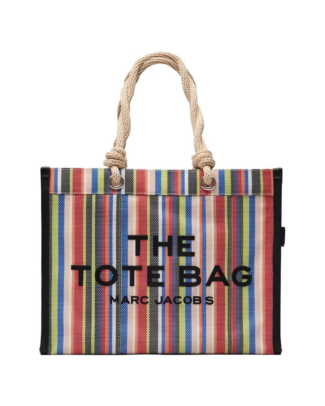Marc Jacobs The Large Stripe Mesh Rope Tote Bag in Red | Lyst
