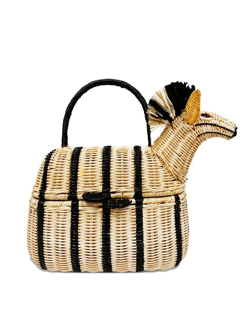Serpui Edward Zebra Satchel Tote Bag in Metallic | Lyst UK