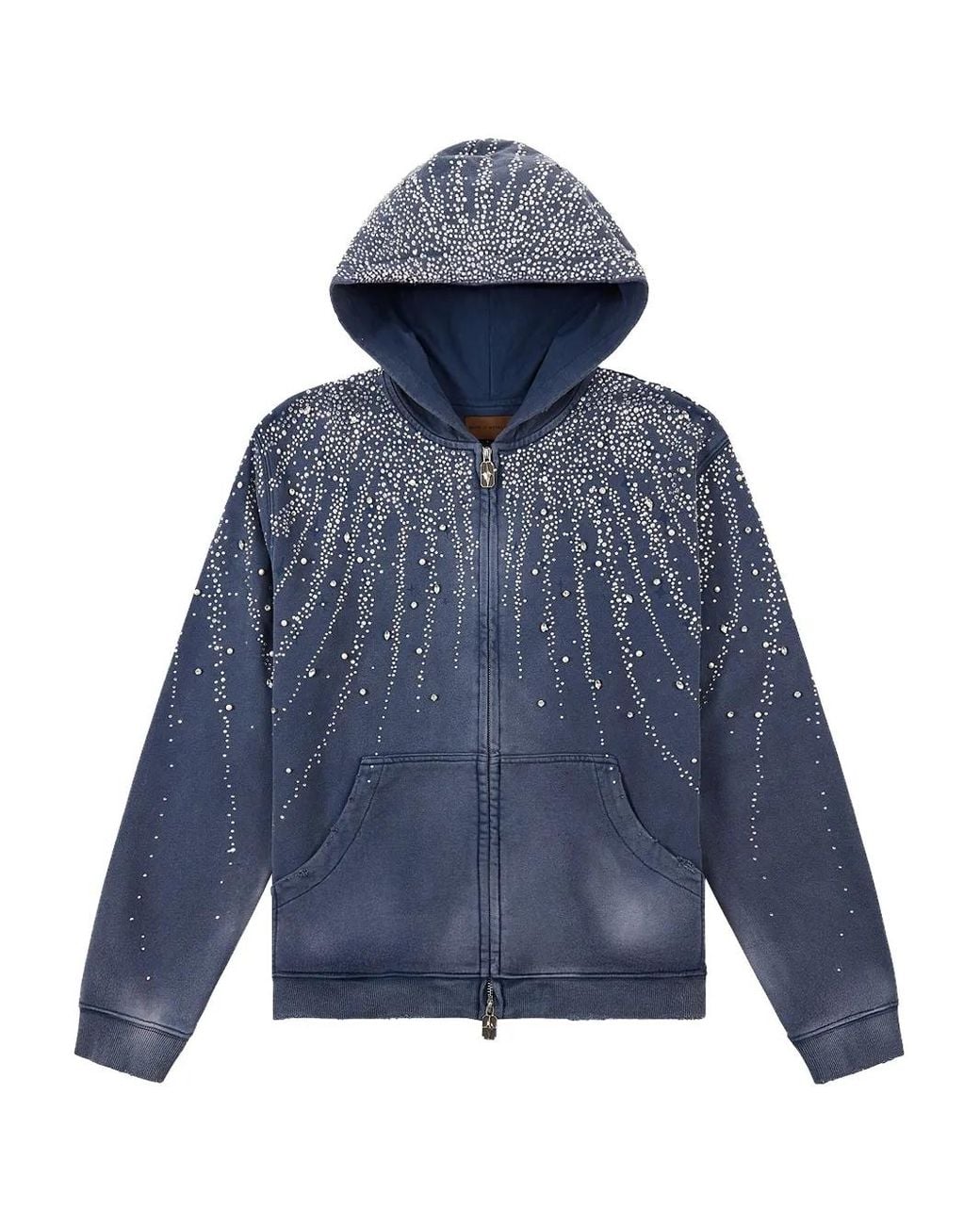 BIRTH OF ROYAL CHILD Diamond Zip-Up Hoodie in Blue for Men | Lyst UK