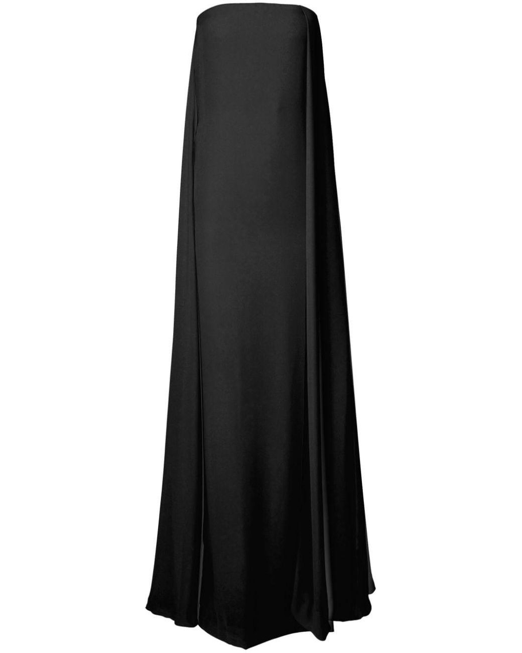 Carolina Herrera Strapless Column Gown In Black Lyst