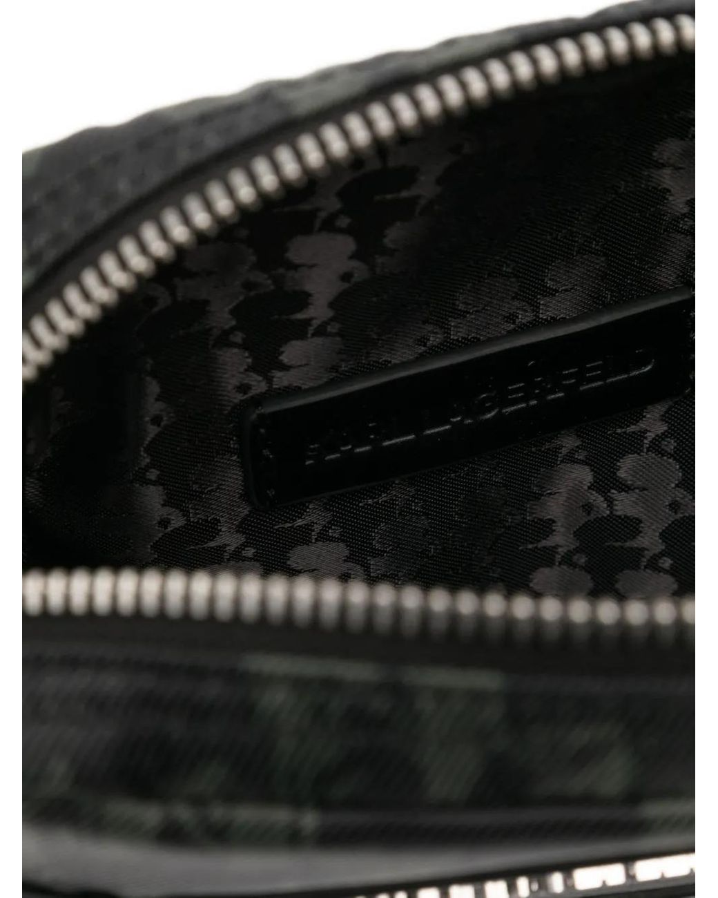KARL LAGERFELD Monogram Messenger Bag in Black for Men | Lyst
