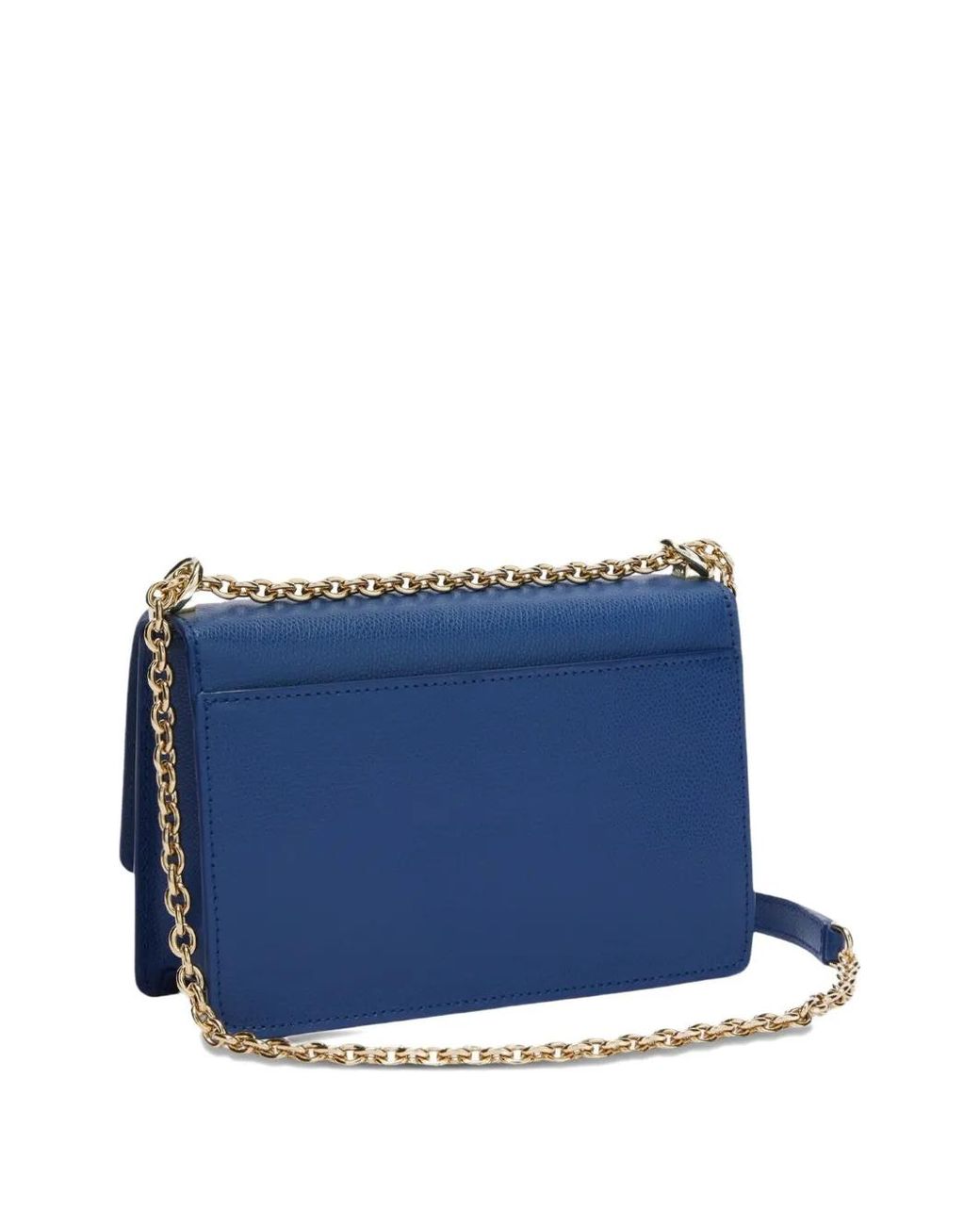 Furla Flap-Lock Chain Shoulder Bag in Blue | Lyst