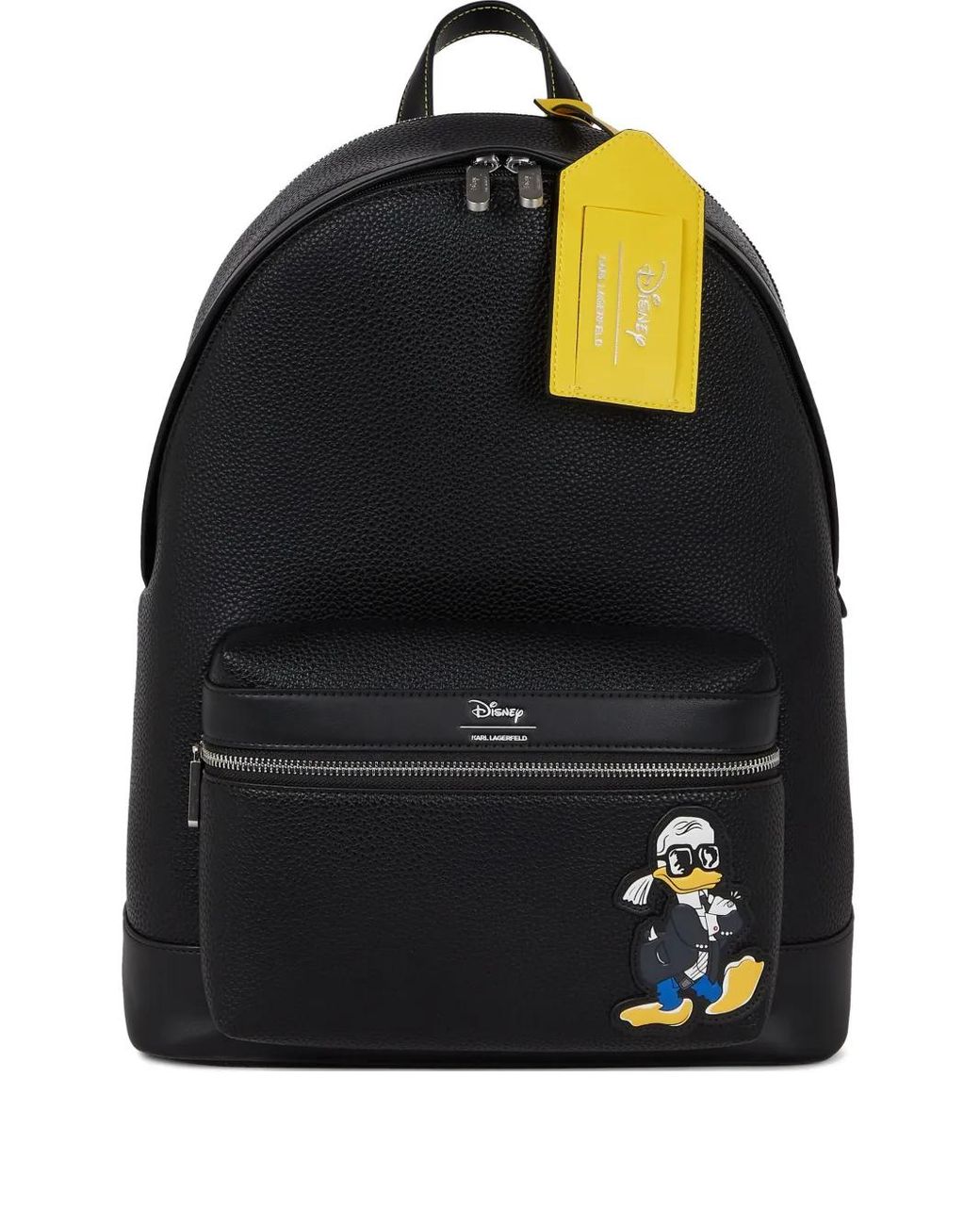 Karl Lagerfeld X Disney Logo-Patch Backpack in Black for Men | Lyst UK
