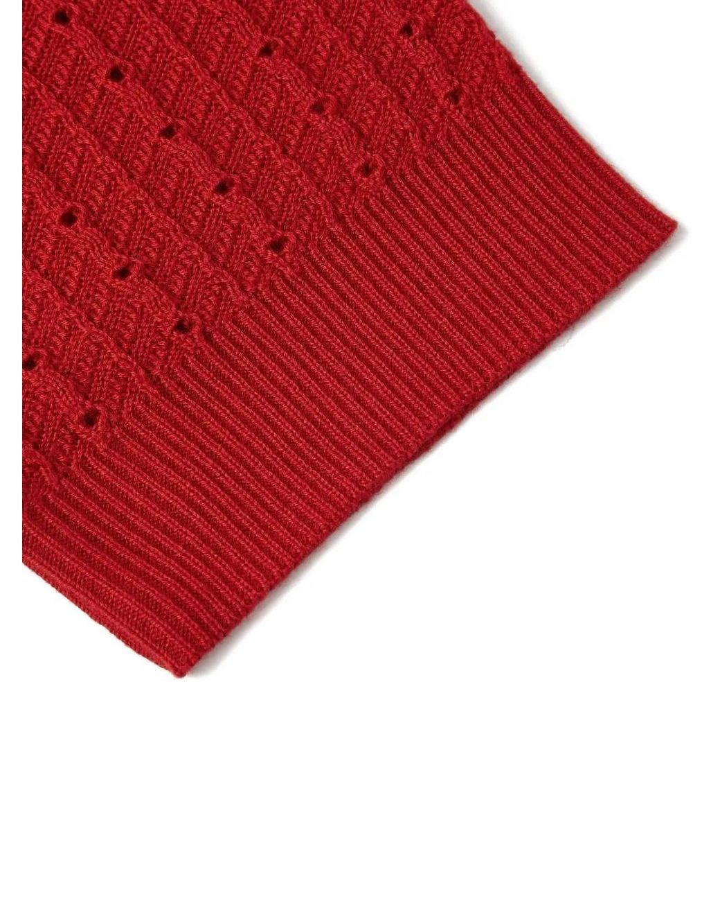 Shanghai Tang Qipao Knitted Top in Red | Lyst