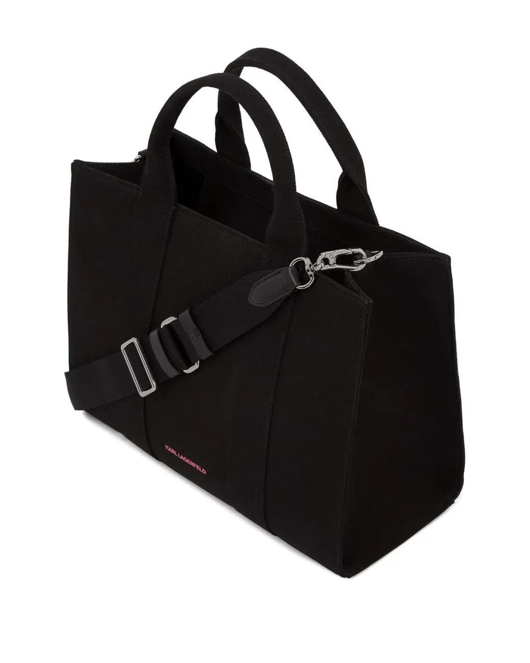 KARL LAGERFELD Medium Karl Is Hot Tote Bag in Black | Lyst