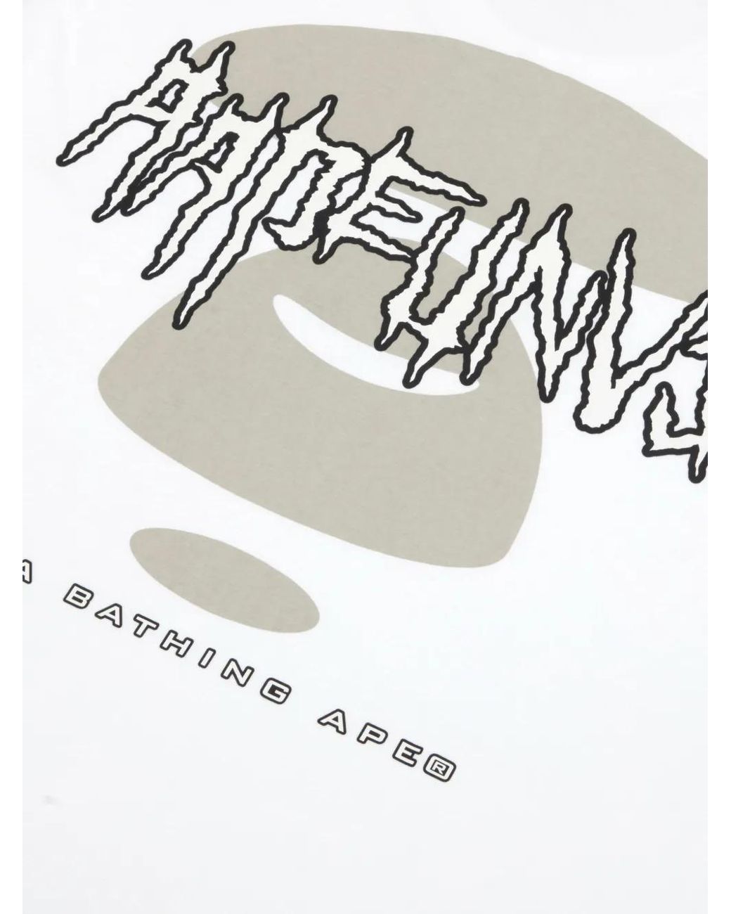 Aape By A Bathing Ape Embossed-Logo T-Shirt in White for Men | Lyst UK