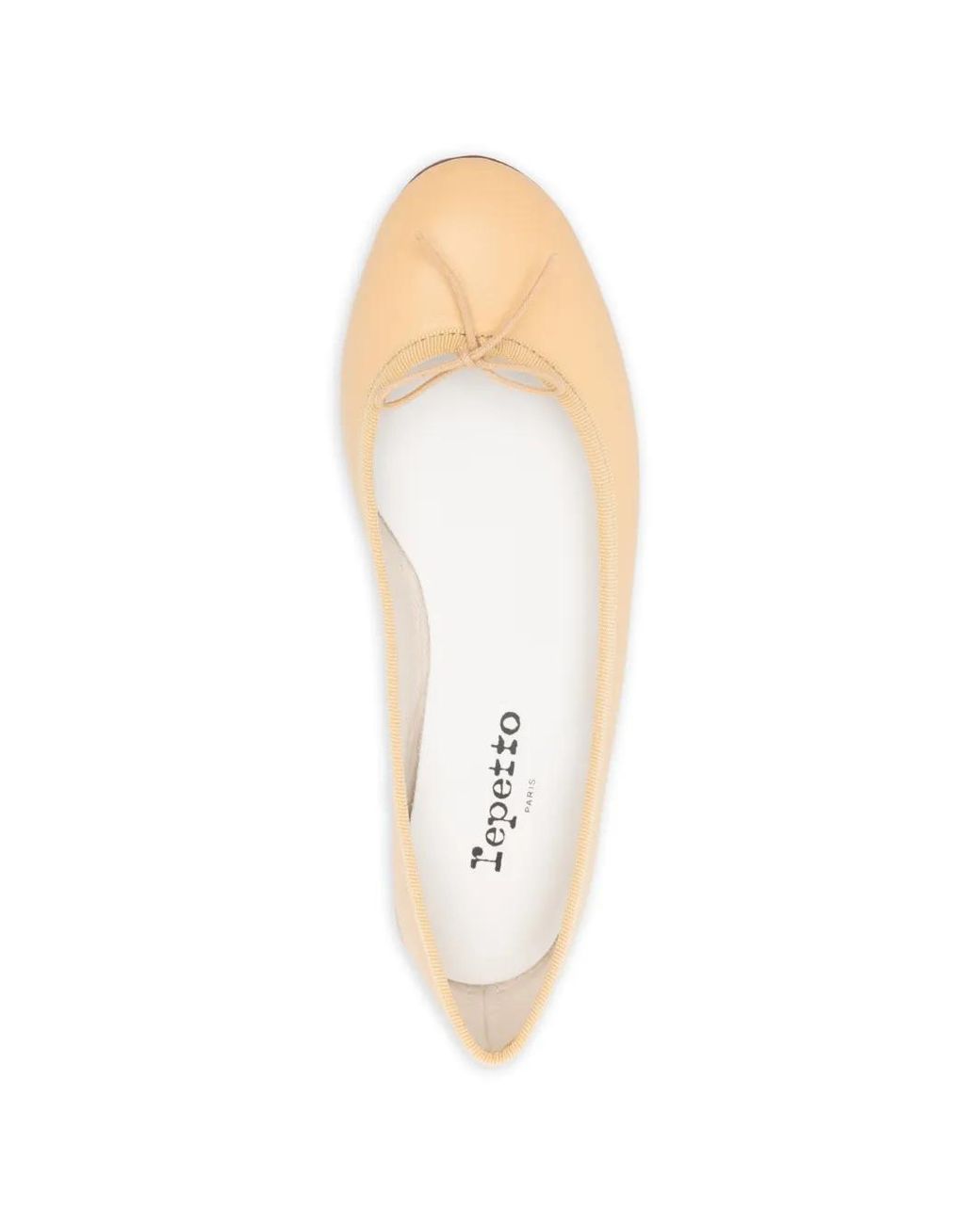 Repetto Cendrillon Bow-Tie Detail Ballet Flats in Natural | Lyst