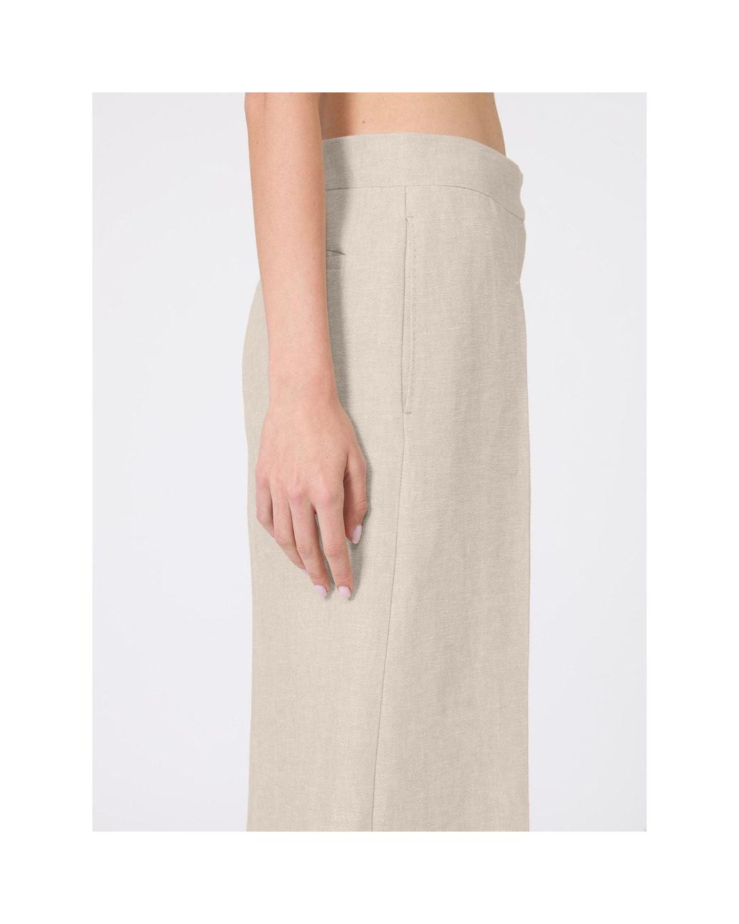 Max Mara Mxsangus Trouser Arena in Natural | Lyst