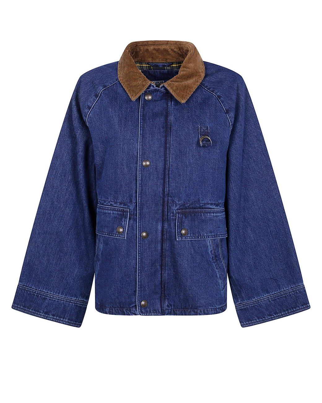 Polo Ralph Lauren Denim Jacket With Corduroy Collar in Blue | Lyst