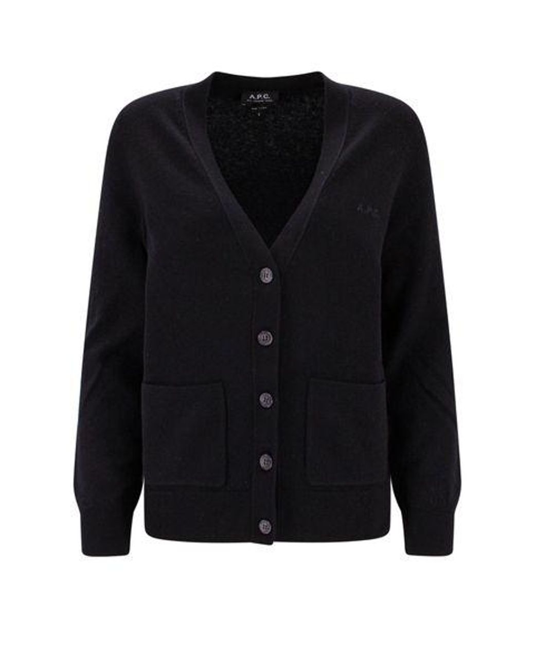 A.P.C. Merino Wool Louisa Card in Black for Men | Lyst