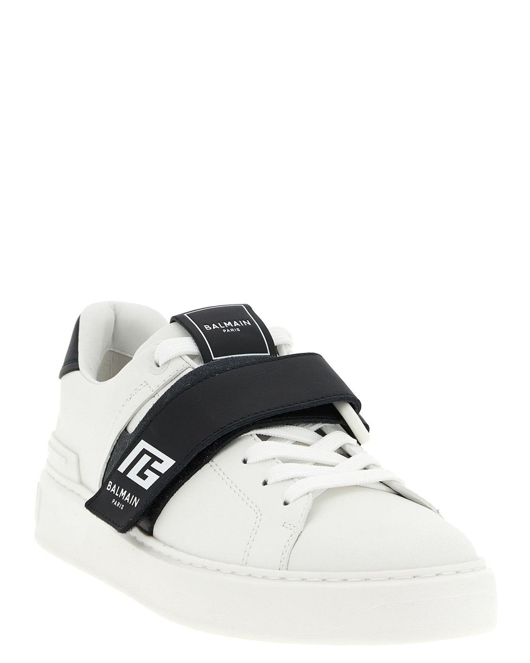 Balmain B-Court Sneakers in White for Men | Lyst UK