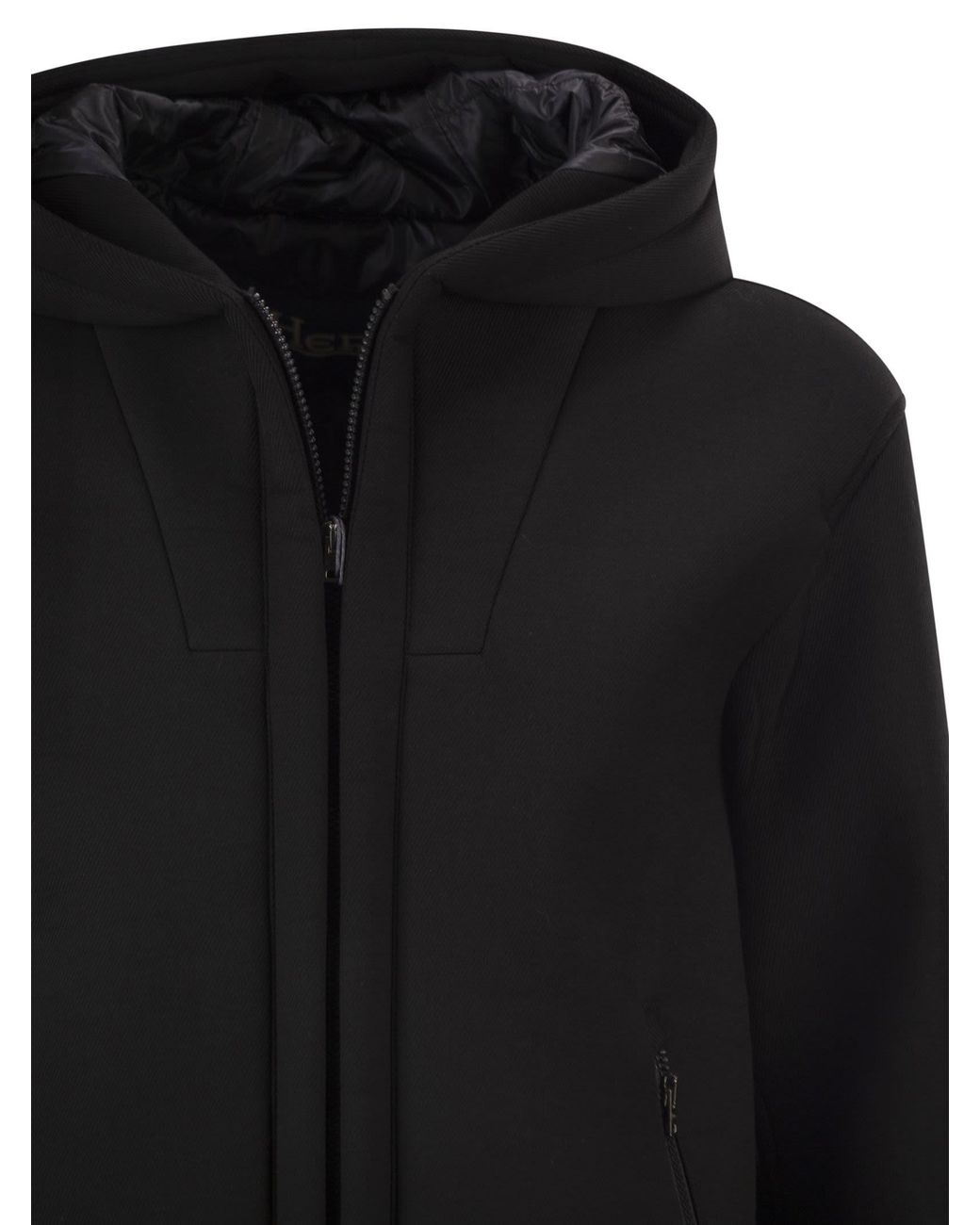 Herno 3-Layer Scuba Jacket in Black for Men | Lyst UK