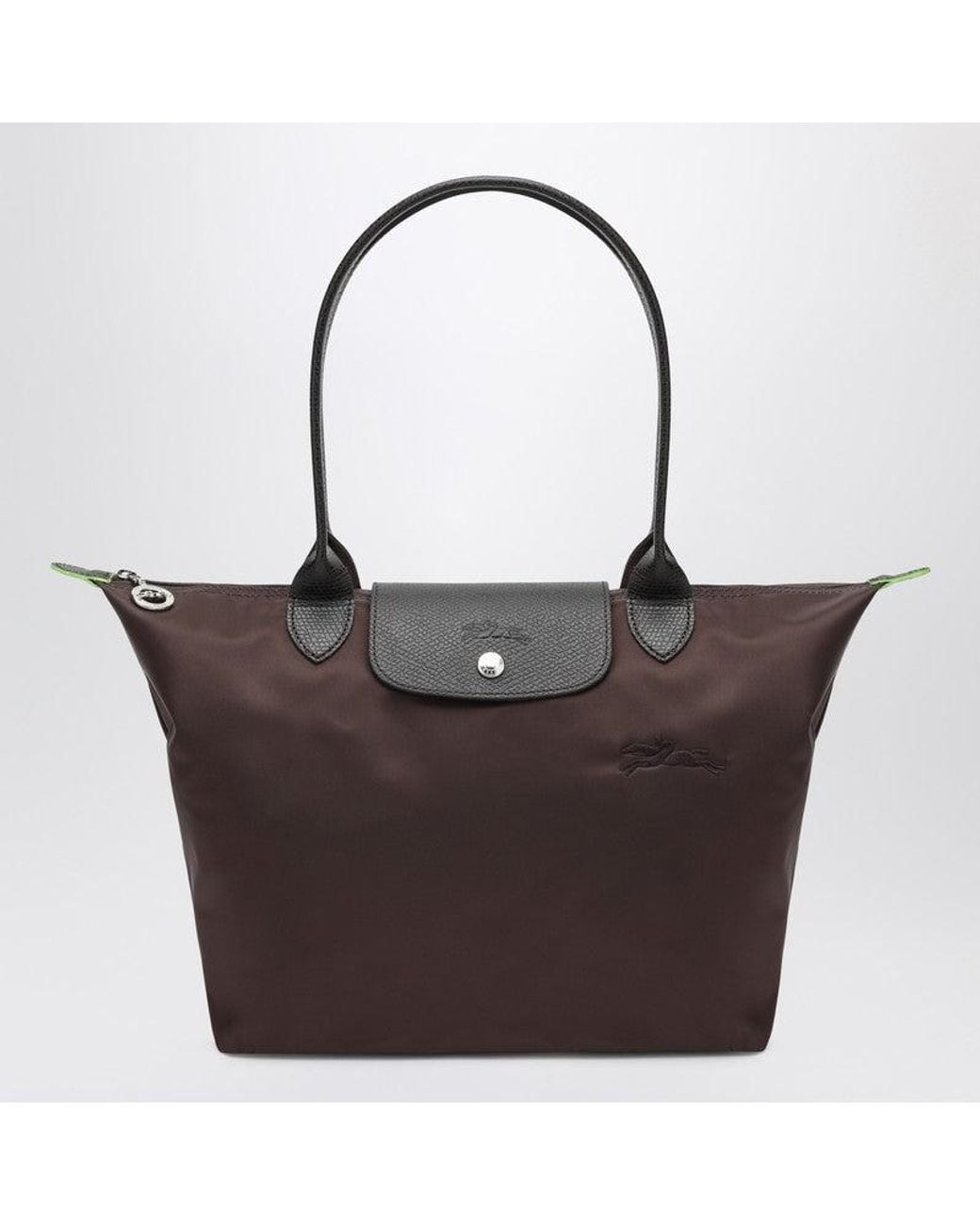 Longchamp Mocha Coloured Le Pliage M Bag in Brown | Lyst