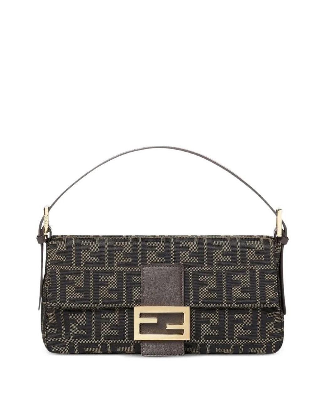 Fendi Baguette Ff-Jacquard Tote Bag in Grey | Lyst UK