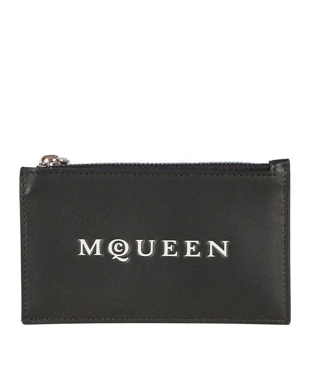 McQueen Mcqueen Zip Cc in Black | Lyst