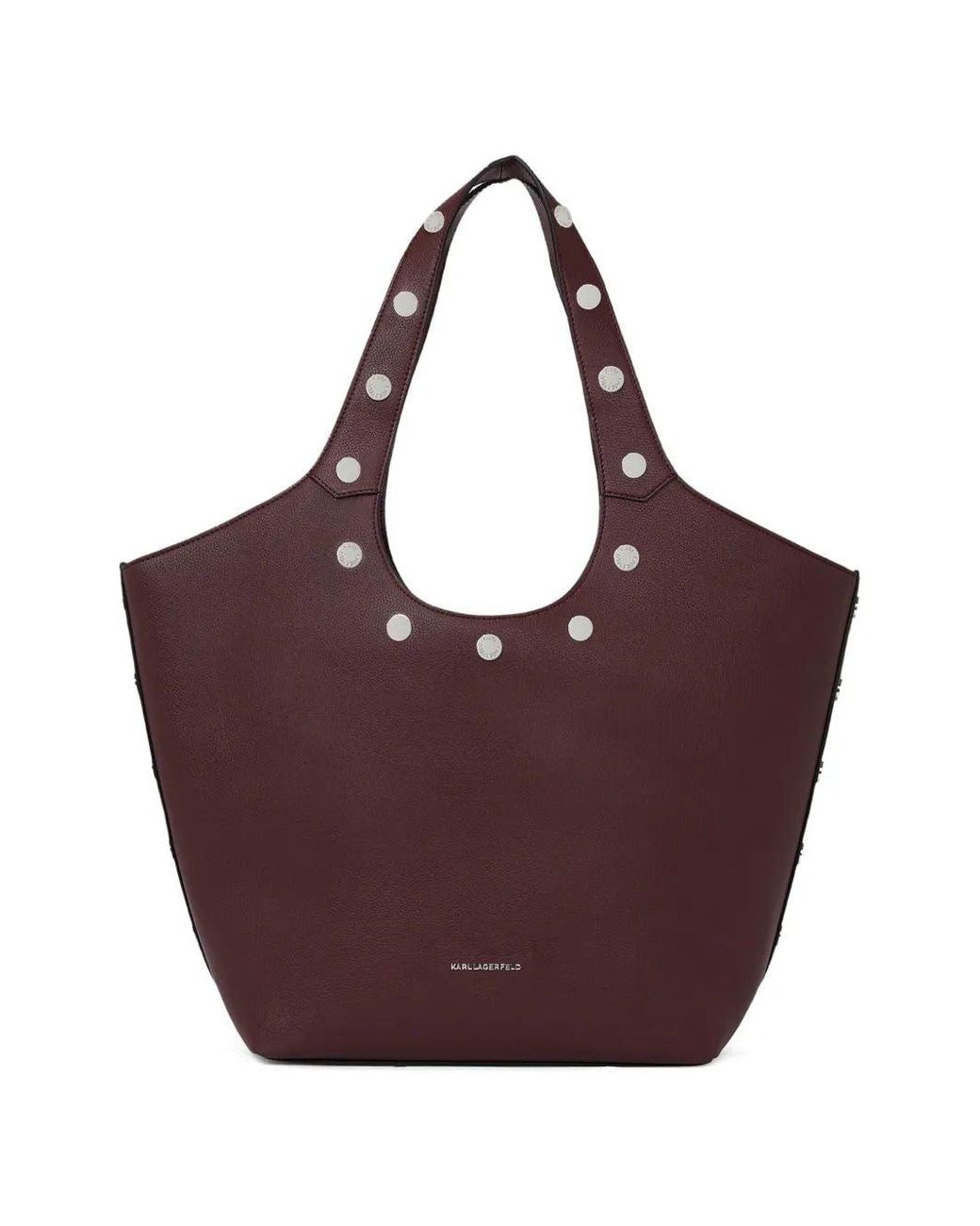 KARL LAGERFELD Marais Md Tote in Purple | Lyst