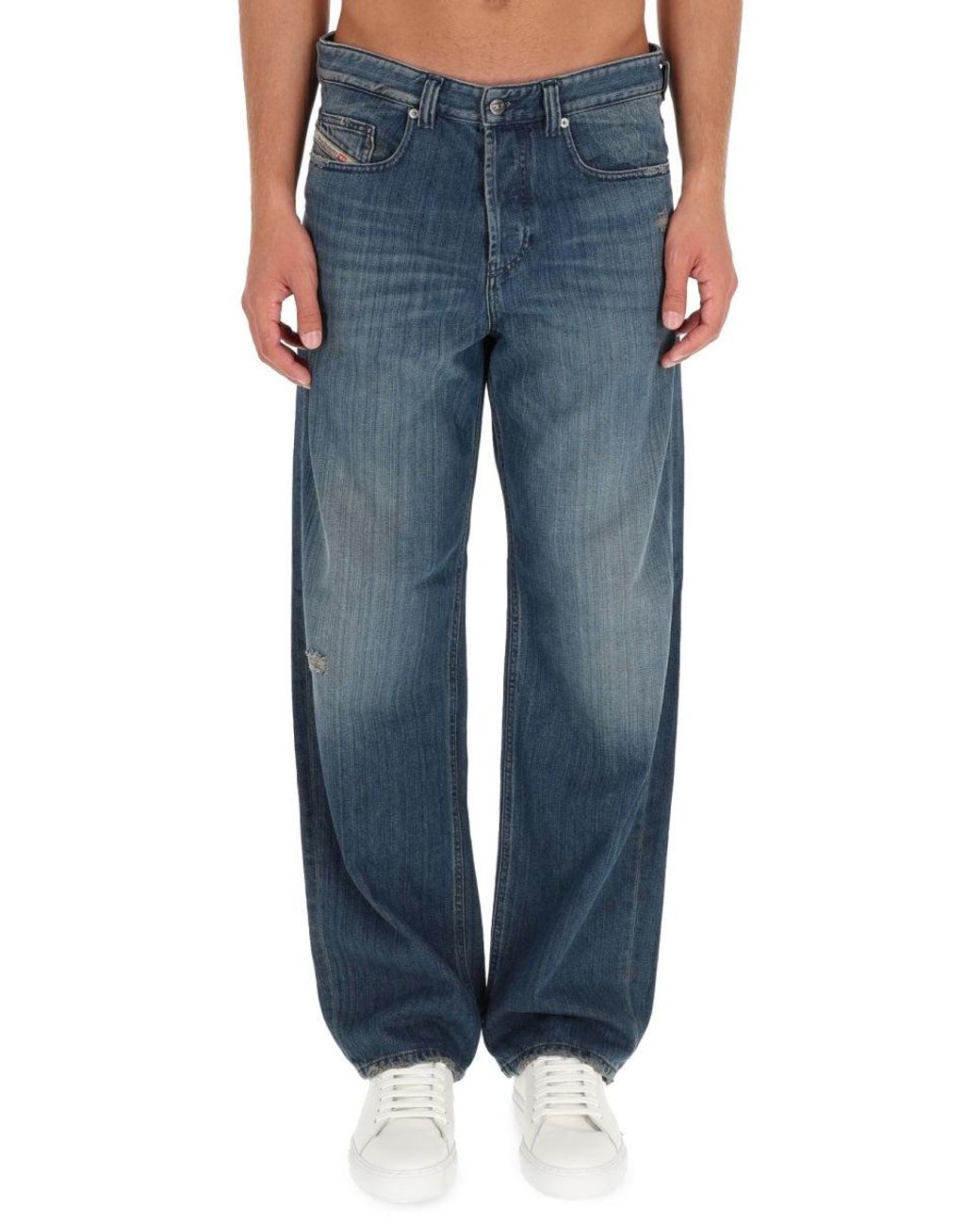 DIESEL Relaxed Fit Denim Jeans in Blue for Men | Lyst
