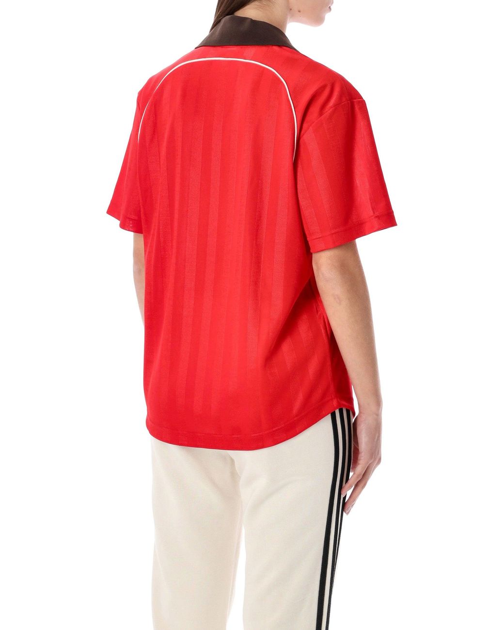 adidas Originals Wales Bonner Football Tee in Red for Men | Lyst UK