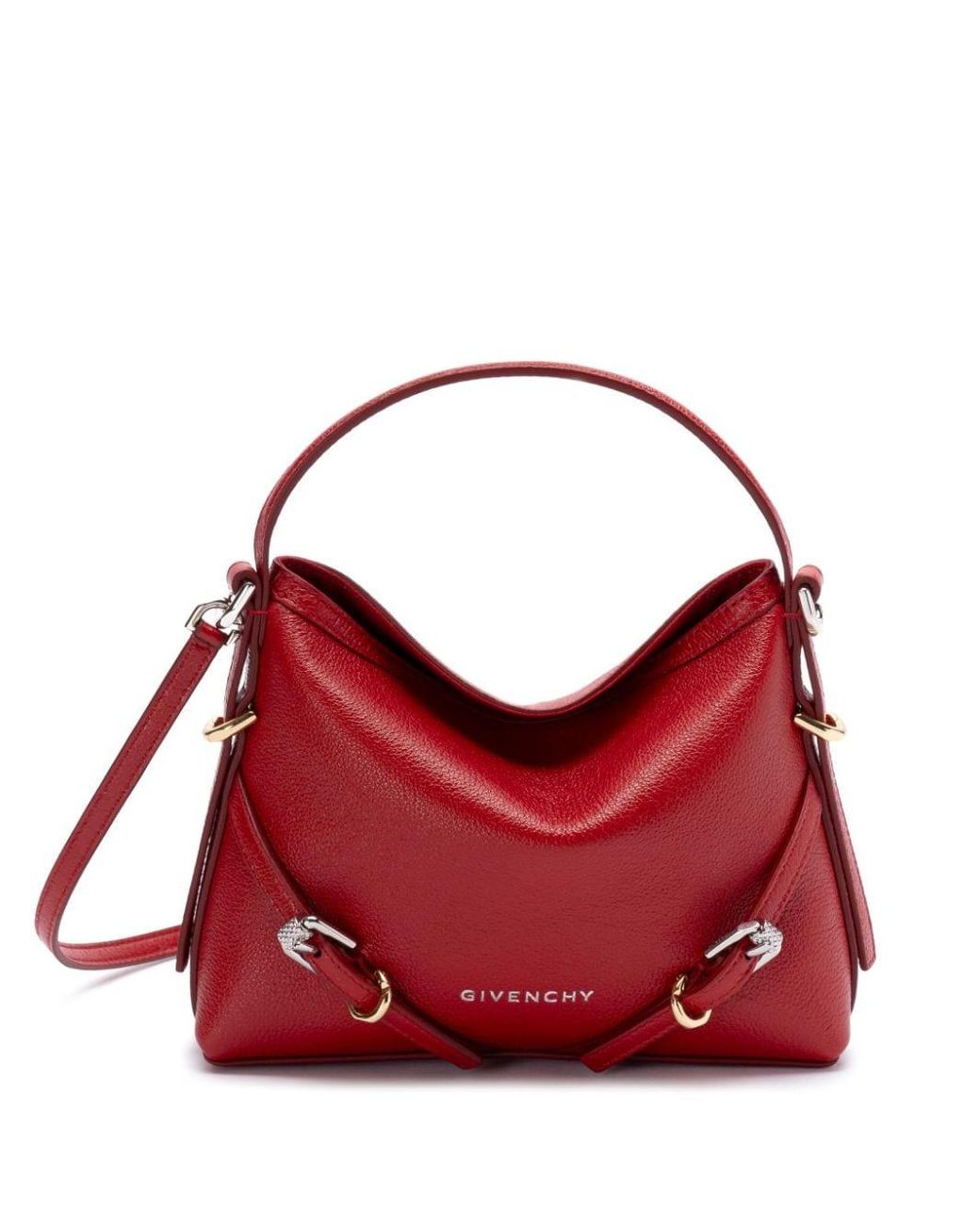 Givenchy Nano Voyou Leather Tote Bag in Red | Lyst