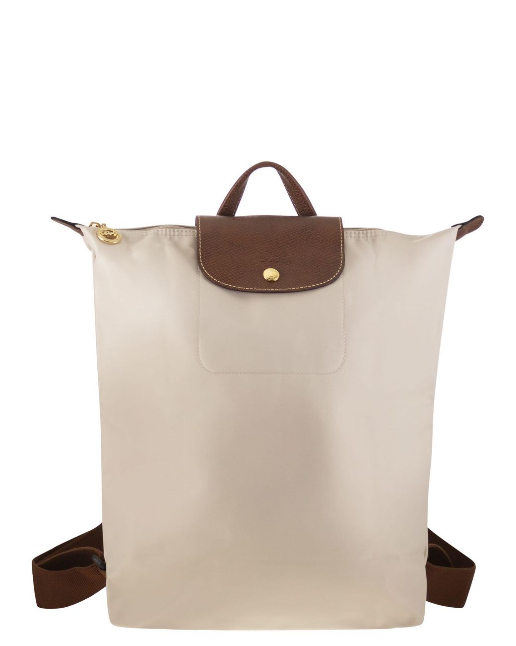Longchamp Le Pliage Original M Canvas Backpack in Natural | Lyst