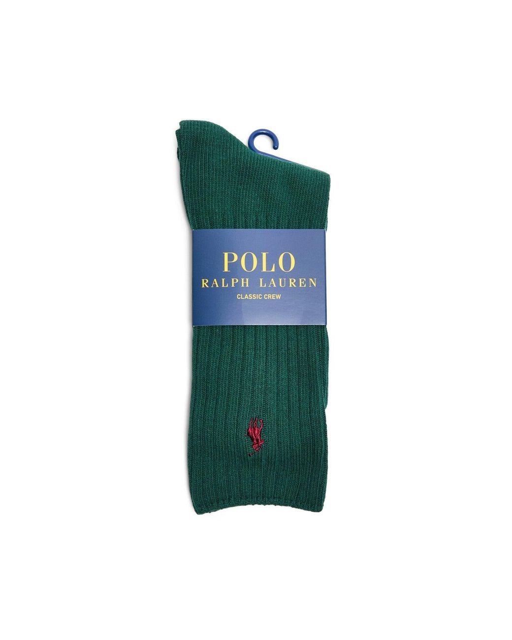 Polo Ralph Lauren Crew Socks in Green for Men | Lyst UK