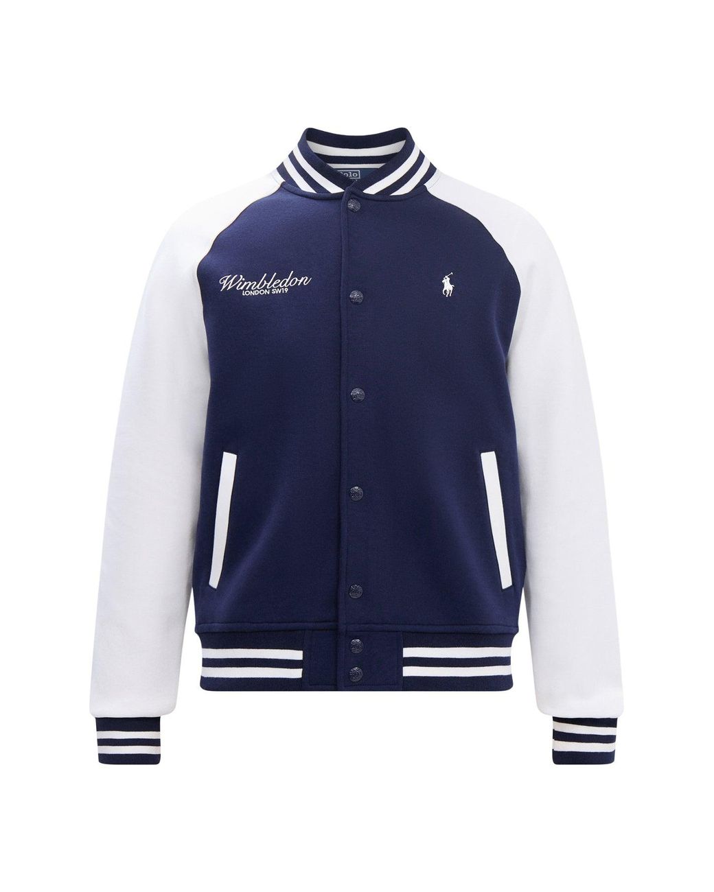Polo Ralph Lauren Wimbledon Varsity Jacket in Blue for Men | Lyst UK