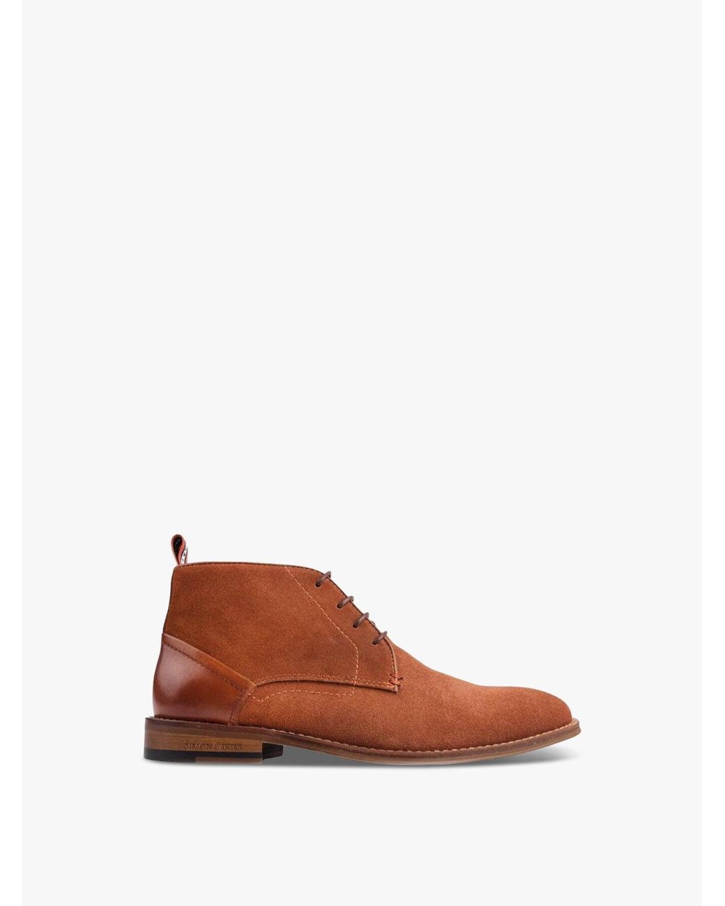 Simon Carter Byrd Ii Chukka Boots in Brown for Men | Lyst UK