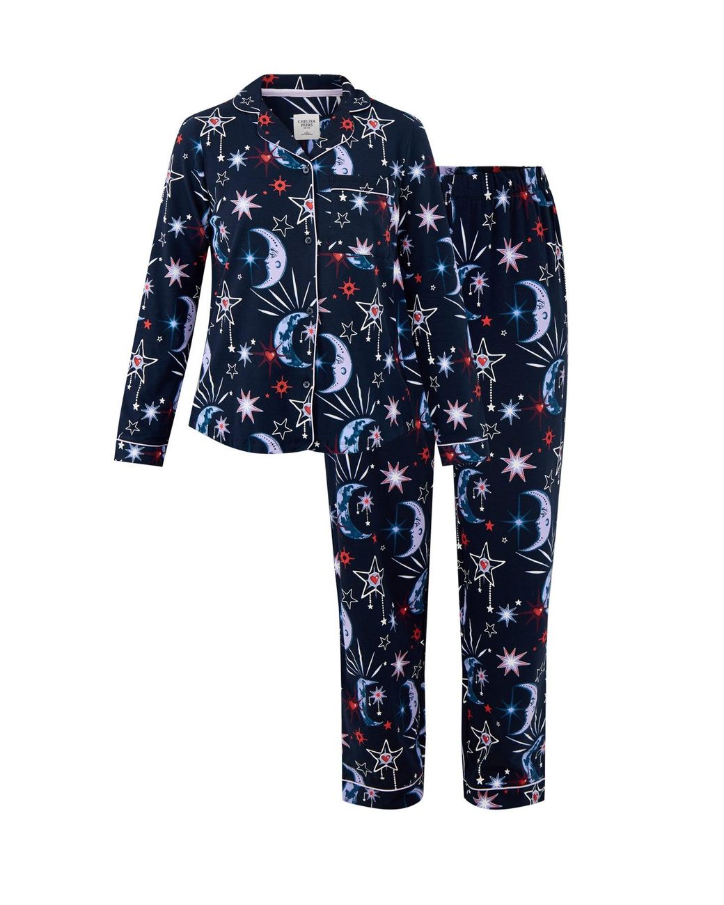 Chelsea Peers Starry Night Sky Pyjama Set in Blue | Lyst UK