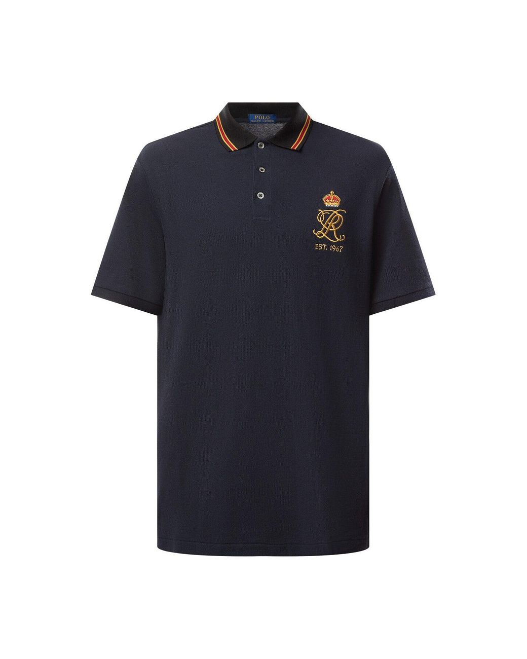 Polo Ralph Lauren Classic Fit Crest Mesh Polo Shirt in Blue for Men | Lyst UK