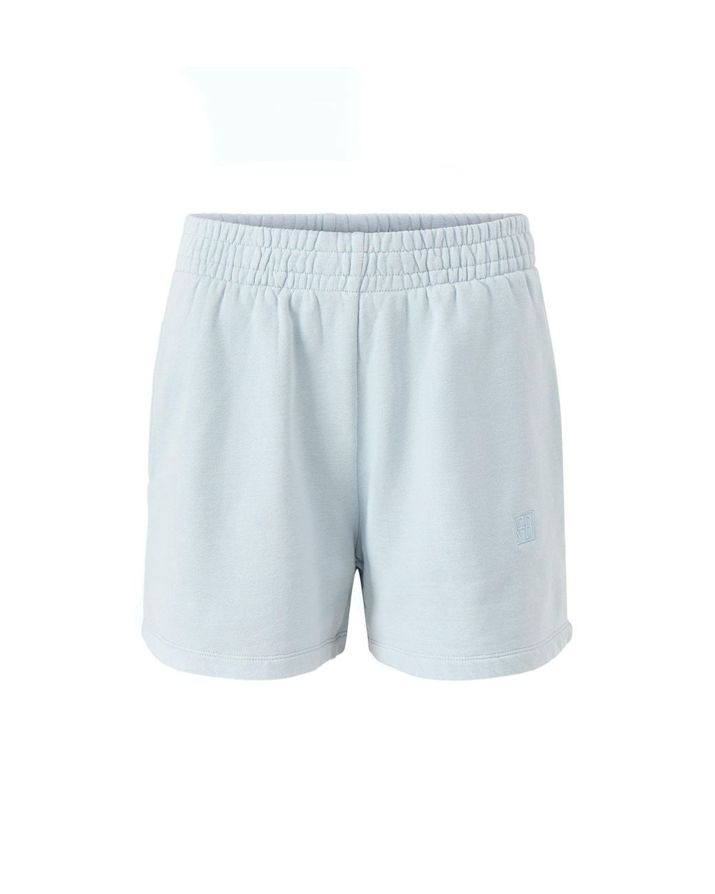Anine Bing Kam Monogram Short in Blue | Lyst UK