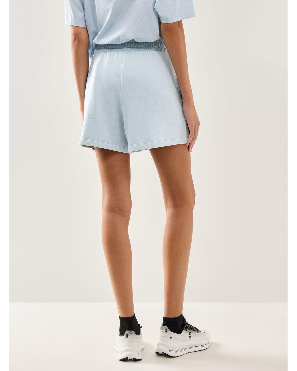 Anine Bing Kam Monogram Short in Blue | Lyst UK