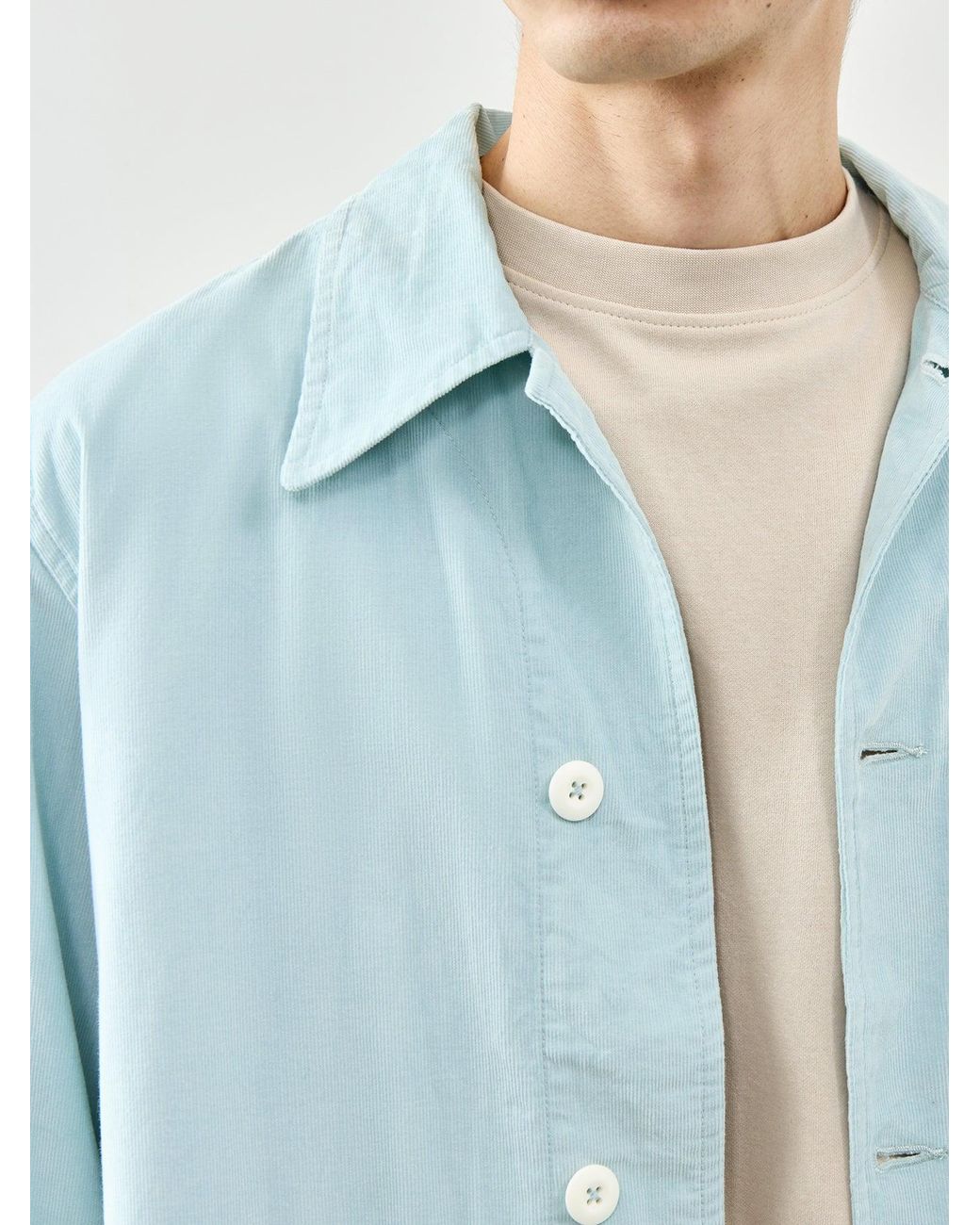 Universal Works Duty Organic Cord Jacket in Blue for Men | Lyst UK