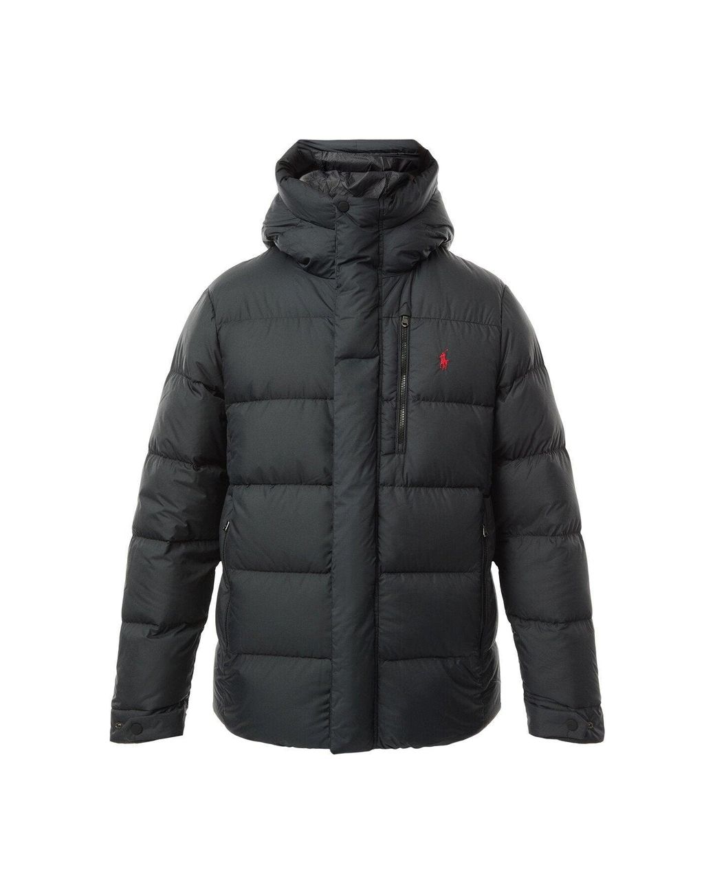 Polo Ralph Lauren Gorham Mid Length Puffer Jacket in Grey for Men | Lyst UK