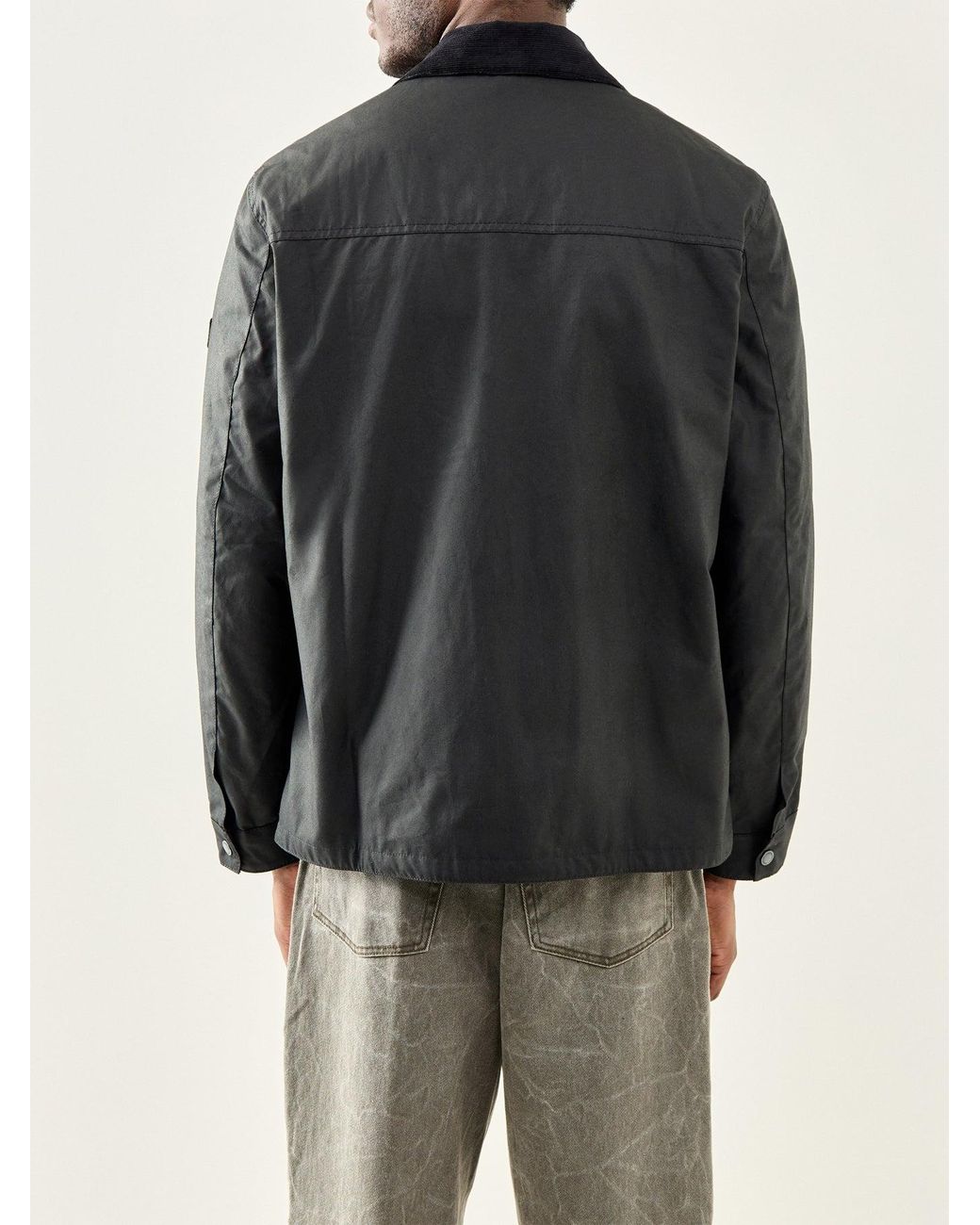 Barbour Maze Wax Jacket in Black for Men | Lyst UK