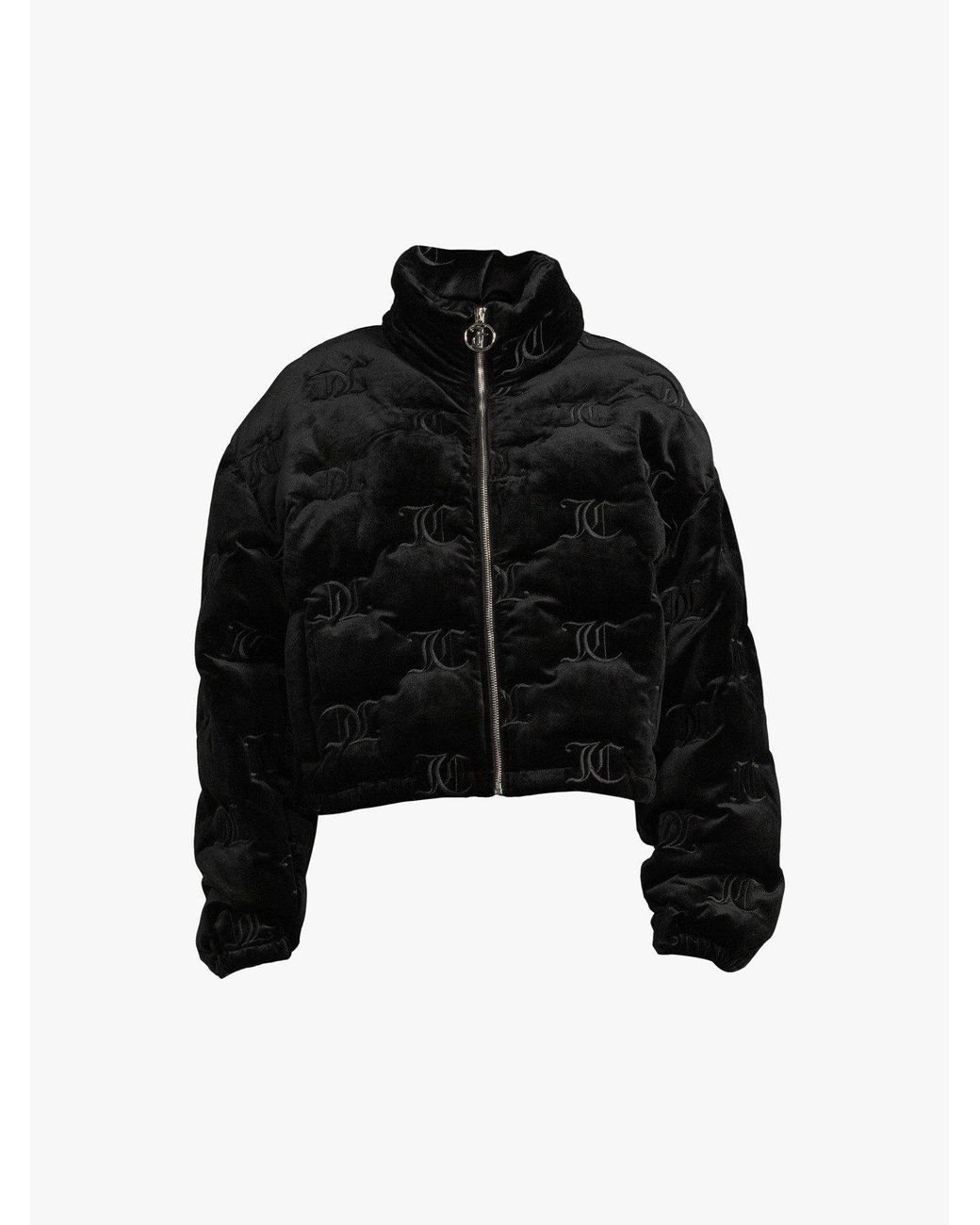 Juicy Couture Madeline Mono Puffa Jacket in Black | Lyst UK
