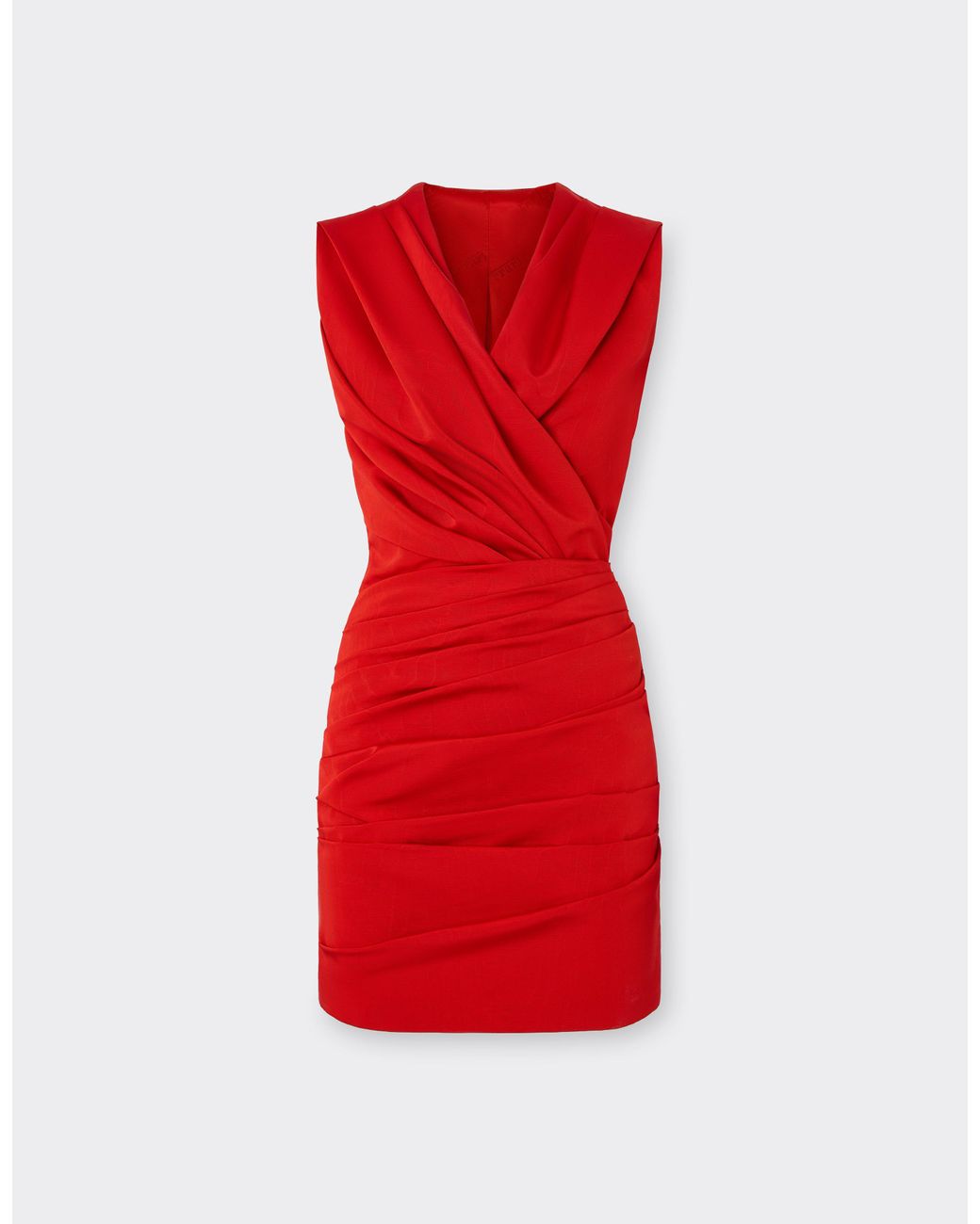 Ferrari Moiré Faille Dress in Red | Lyst UK