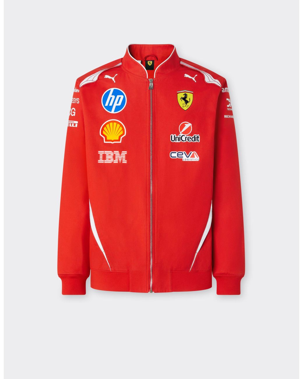 Ferrari Replica Drivers Authentic 2026 Bomber Jacket Puma For Scuderia ...