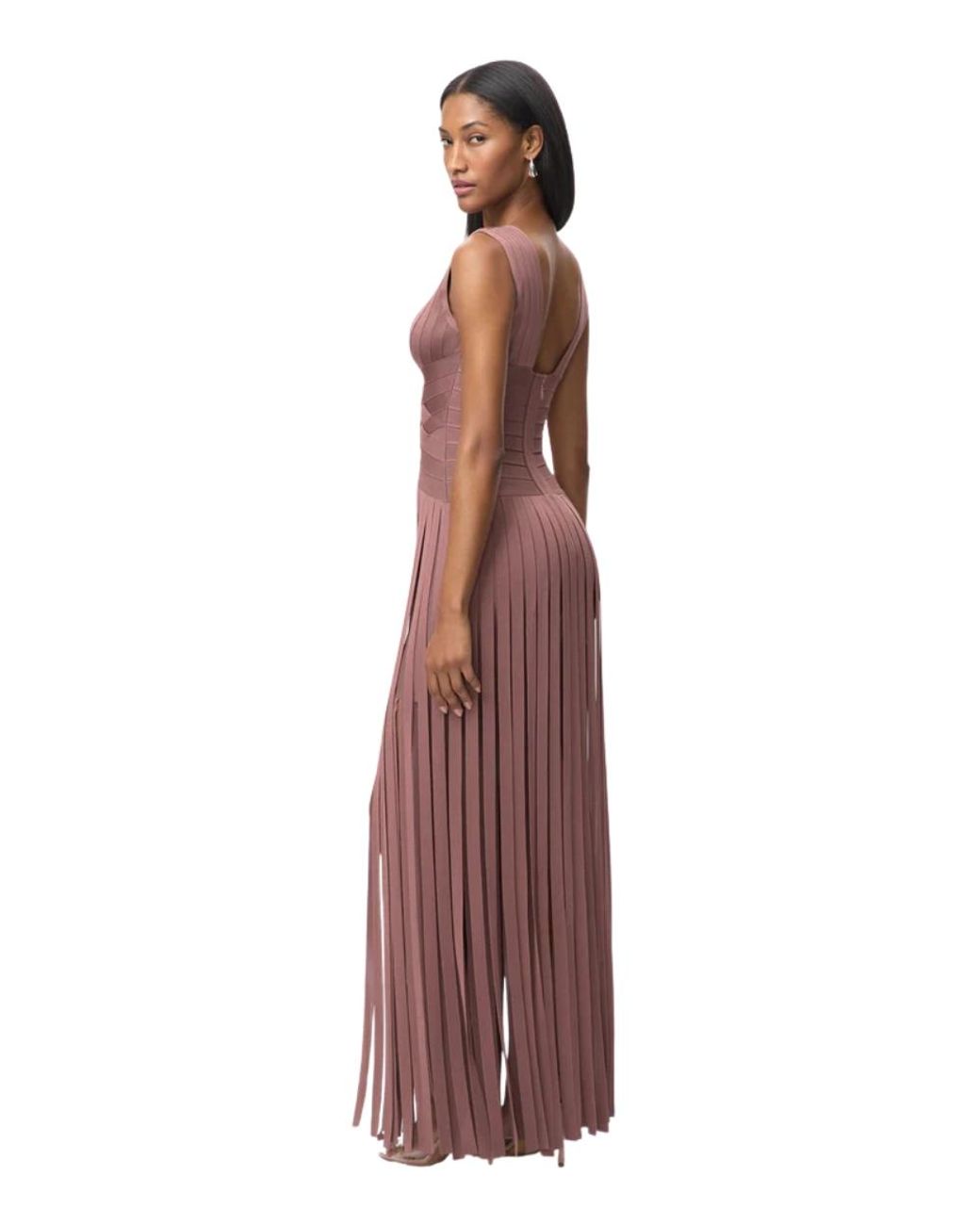 Hervé Léger The Harlow Gown in Purple | Lyst