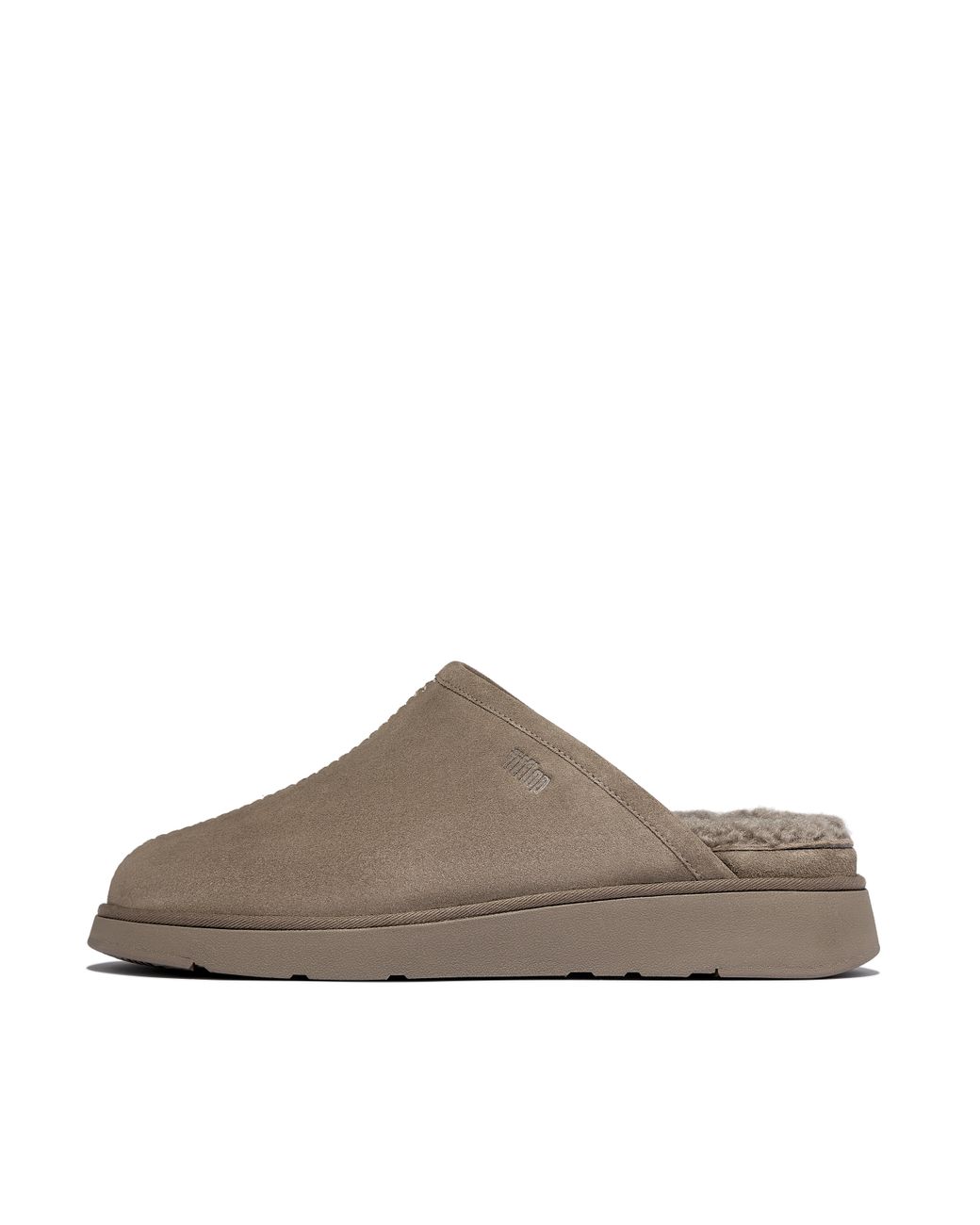 Fitflop Gen-Ff Shearling-Lined Suede Slippers in Brown for Men | Lyst UK