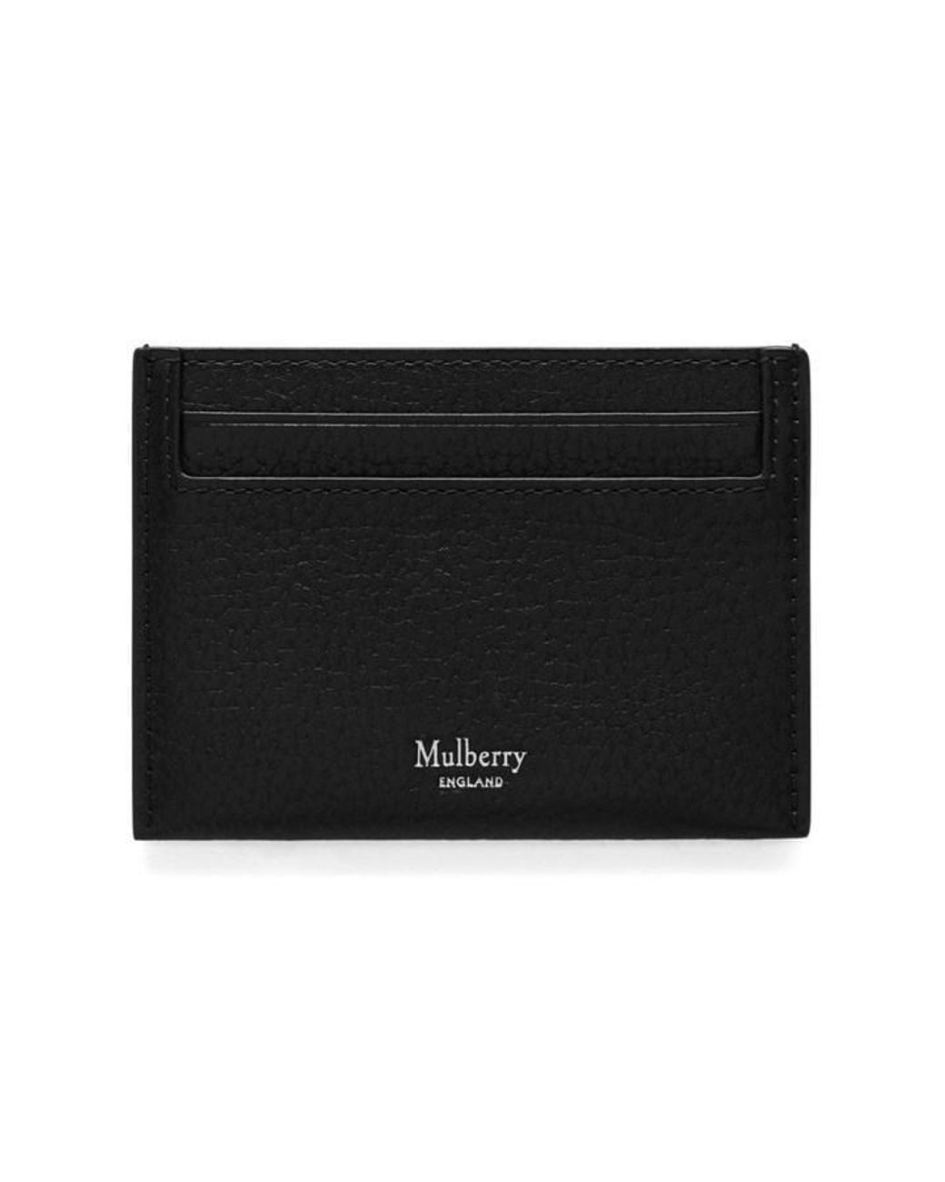Mulberry Heritage Leather Credit Card Slip in Black | Lyst UK