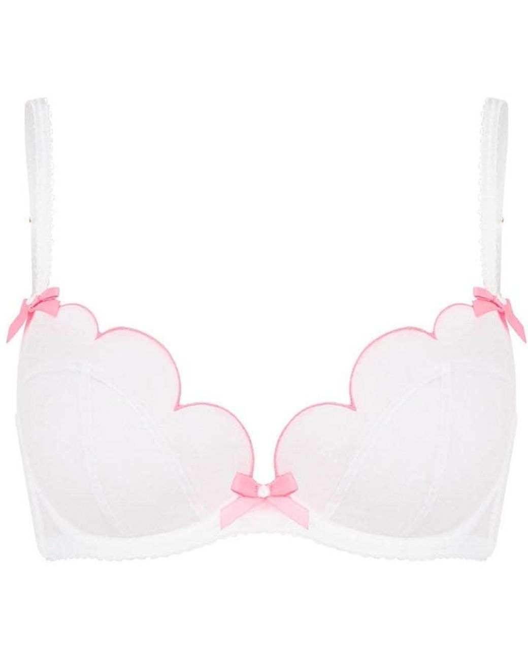 Agent Provocateur Lorna Plunge Underwired Bra in Pink | Lyst UK