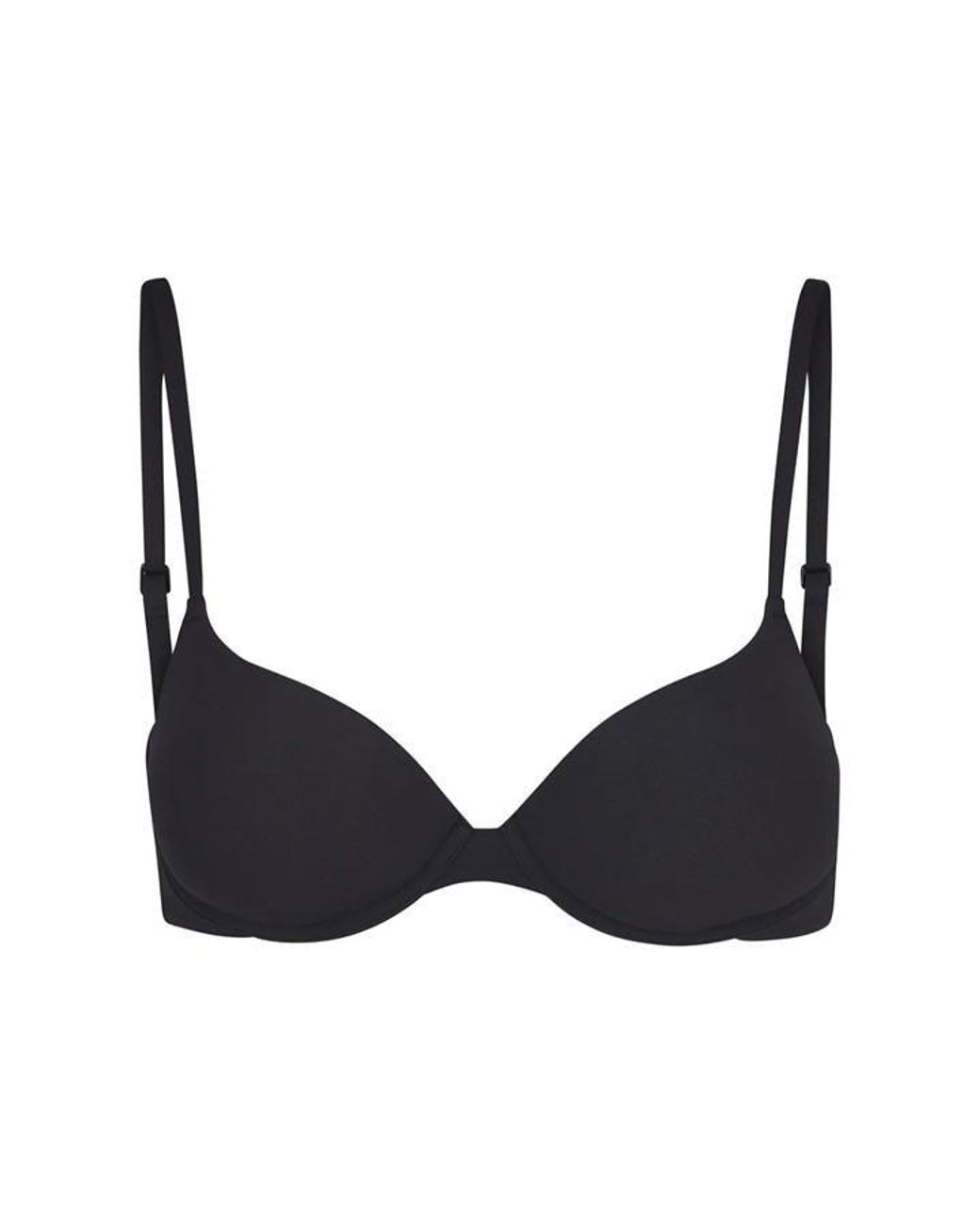 Skims Fits Everybody Push-Up Demi Bra in Black | Lyst UK