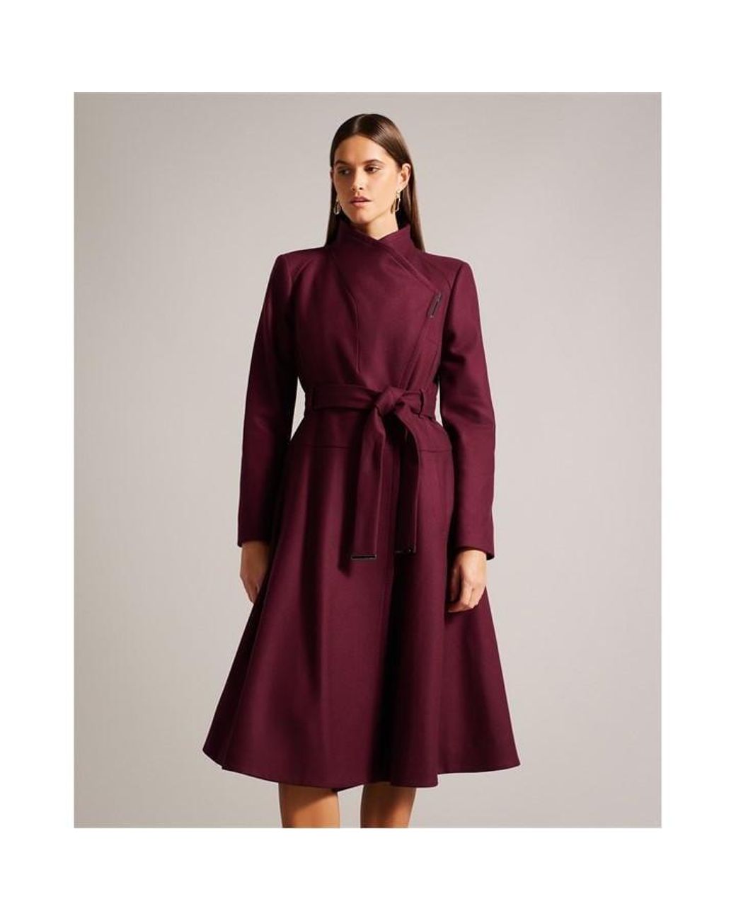 Ted Baker Ted Roseika Coat Ld99 in Red | Lyst UK